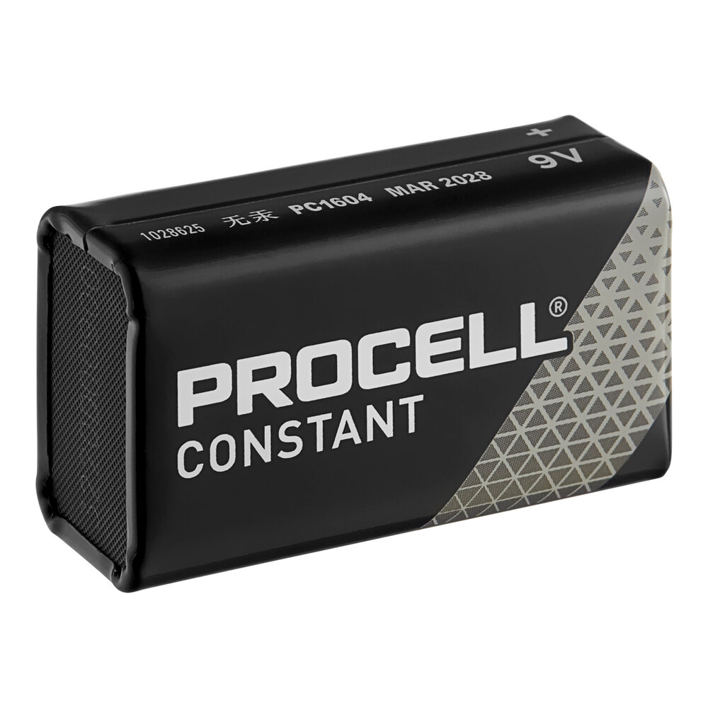 Procell PC1604 Constant 9V Alkaline Batteries - 12/Pack