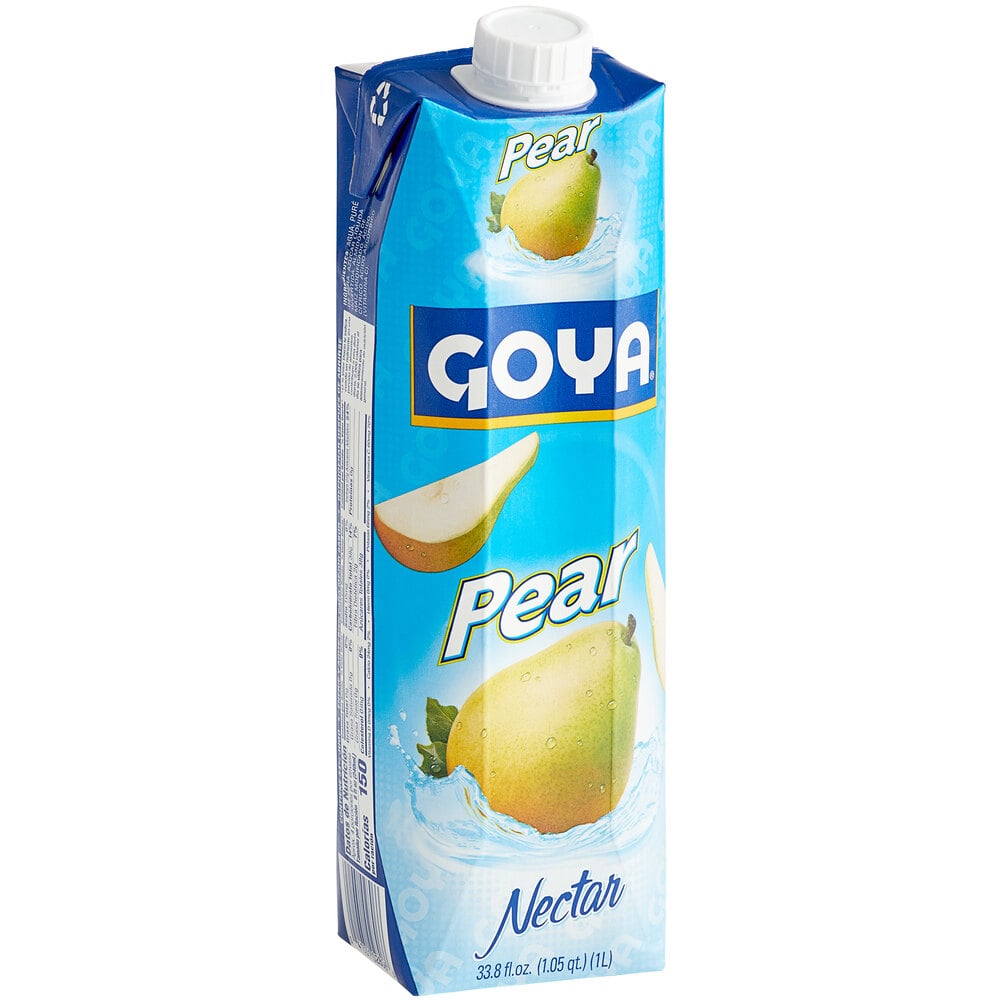 Goya Pear Nectar (33.8 fl. oz.) - 12/Case
