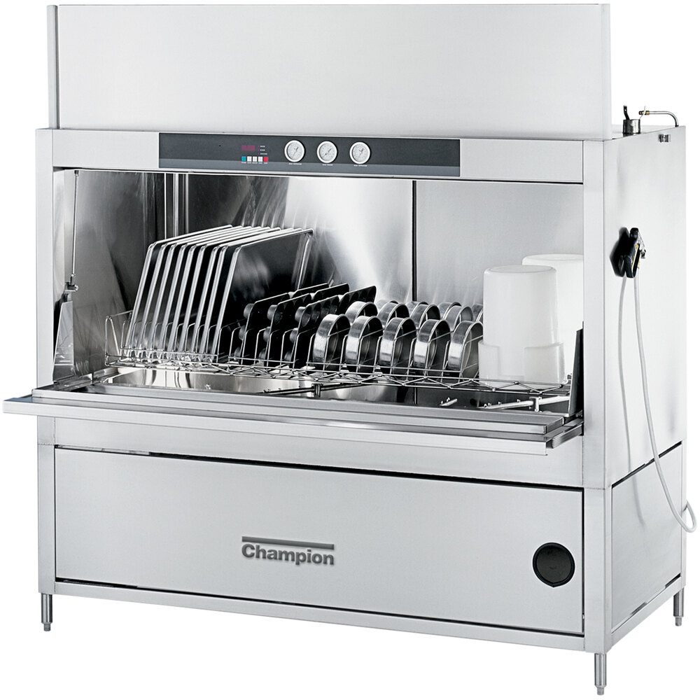 Champion PP-20 Split Door Pot and Pan Washer - 240V; 3 Phase