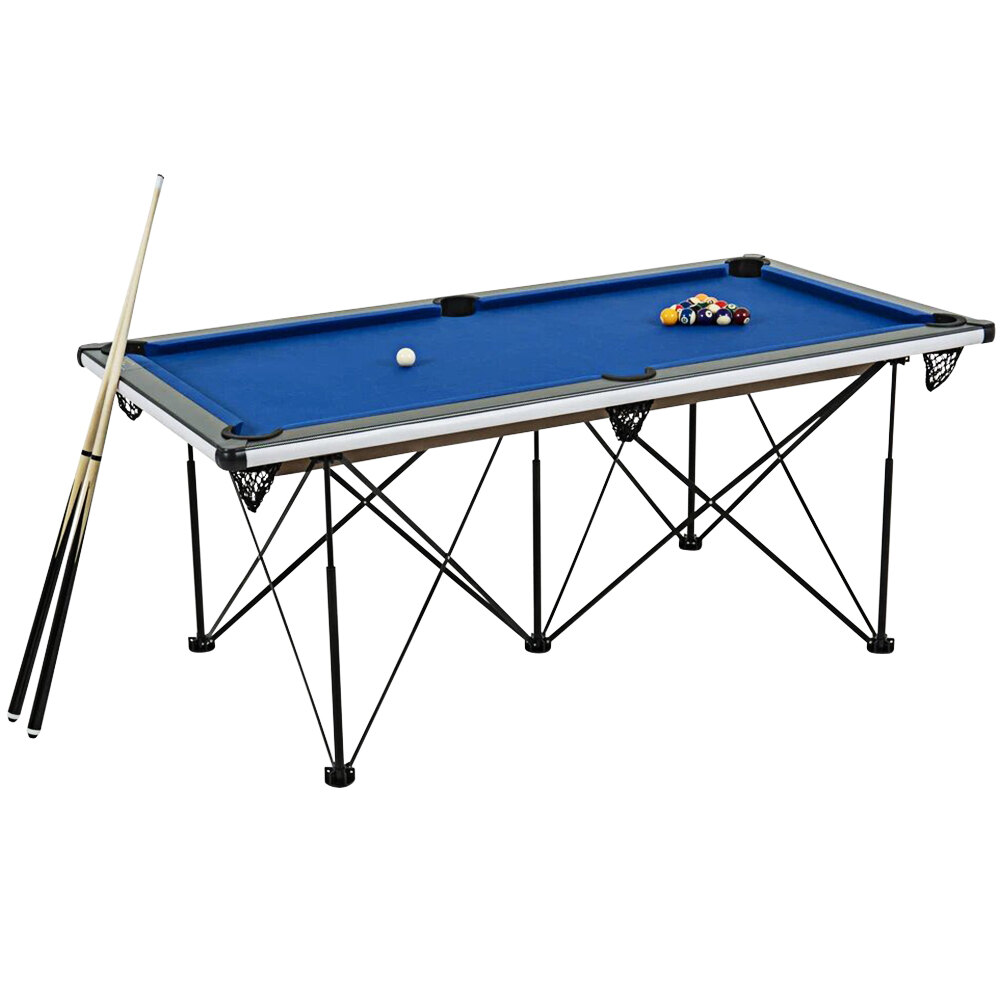 Triumph 45-6051W 6' Portable Pop-Up Billiard Table Game Set