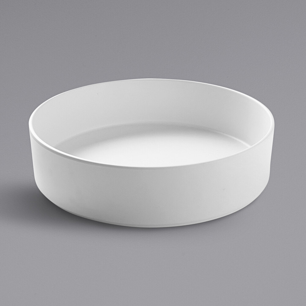 Cal-Mil 22013-10-15 Hudson 72 oz. White Melamine Stackable Bowl