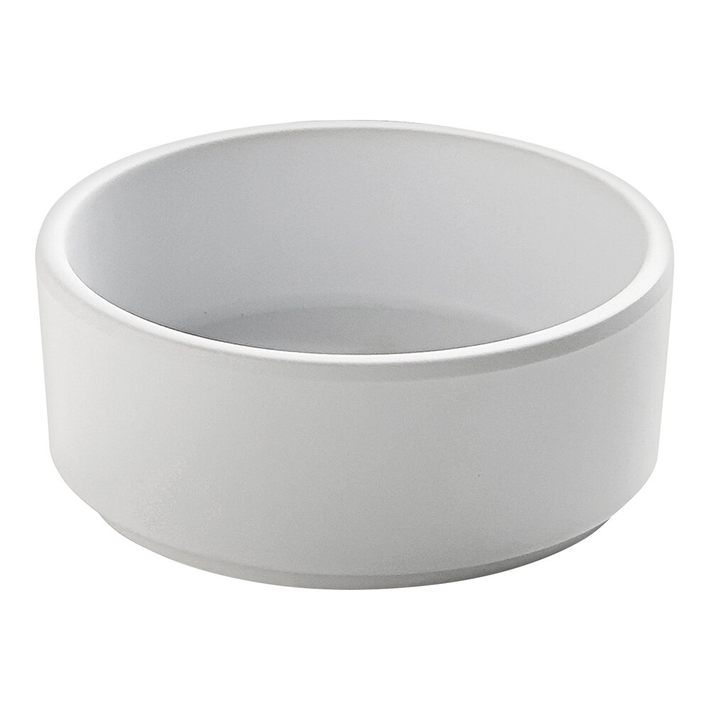 Cal-Mil Hudson 6 oz. White Straight Sided Melamine Ramekin