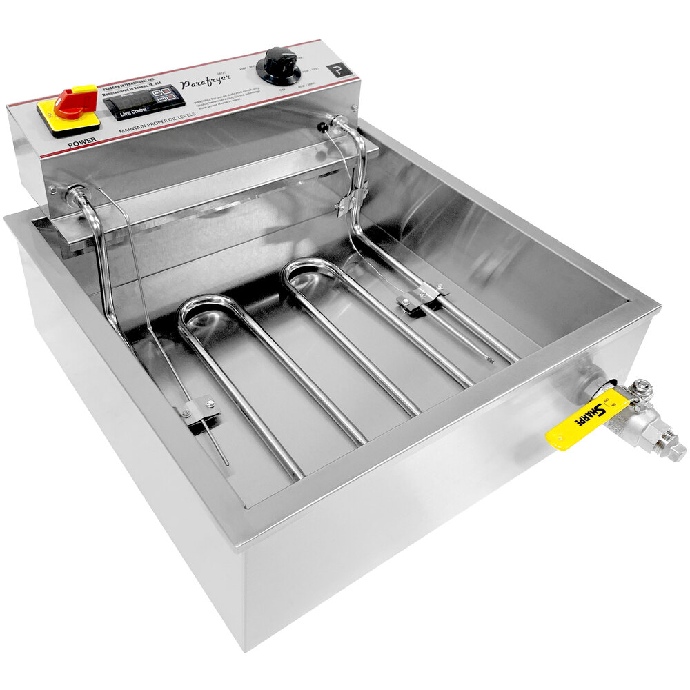 Paragon 9130 ParaFryer 25 lb. Shallow Pan Digital Funnel Cake Fryer ...