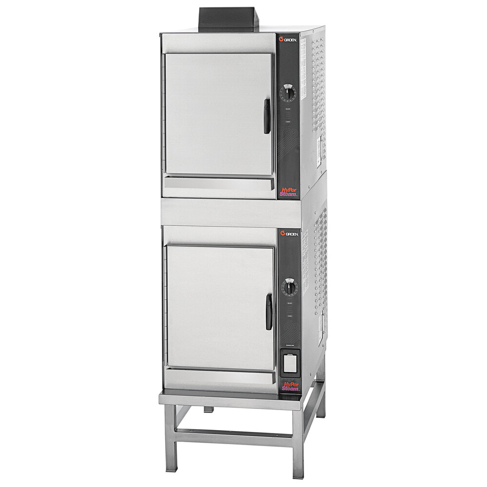 Groen (2) HY-5EF 240/1 HyPerSteam Stainless Steel Stacked Pressureless ...