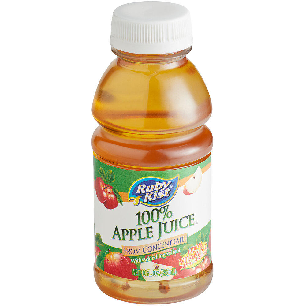 Ruby Kist 10 fl. oz. Apple Juice - 24/Case