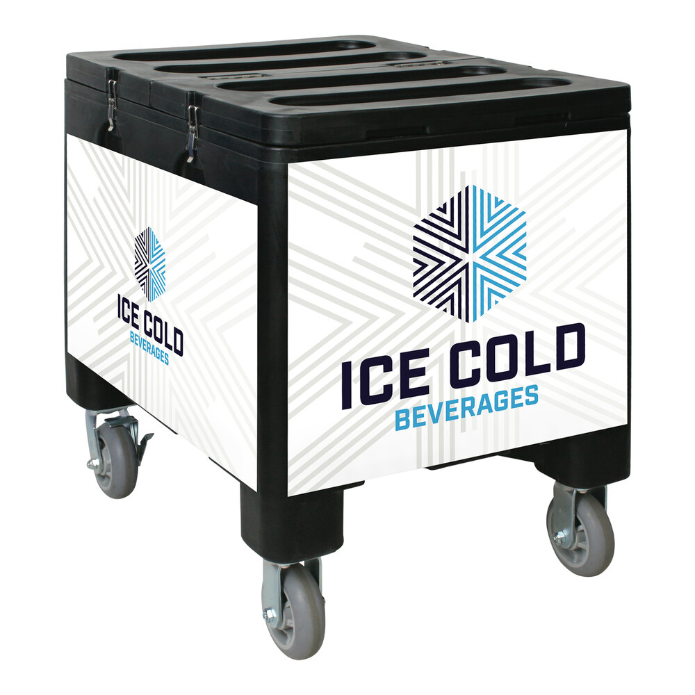 IRP 3101491 Black Ice Caddy 200 lb. Mobile Ice Bin / Beverage ...