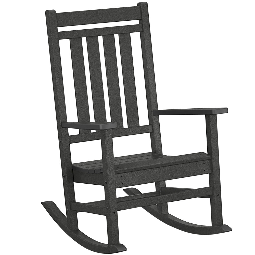 POLYWOOD R199BL Estate Black Rocking Chair