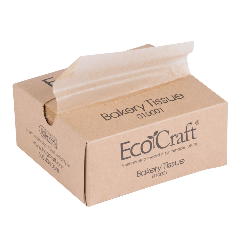 Bagcraft Packaging 010001 6" x 10 3/4" EcoCraft Bakery Tissue - 10,000/Case