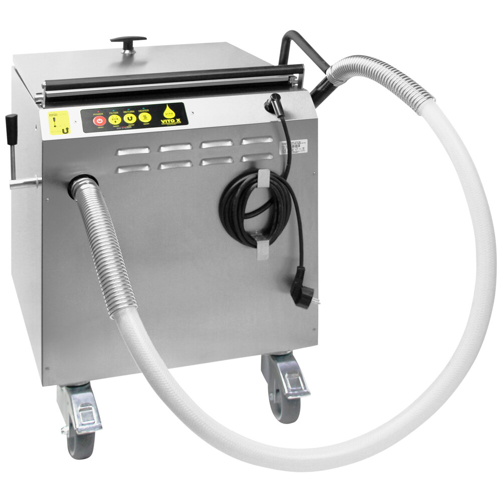 Vito Fryfilter VITO XS 73 lb. Mobile Fryer Oil Filter System - 100-120V ...