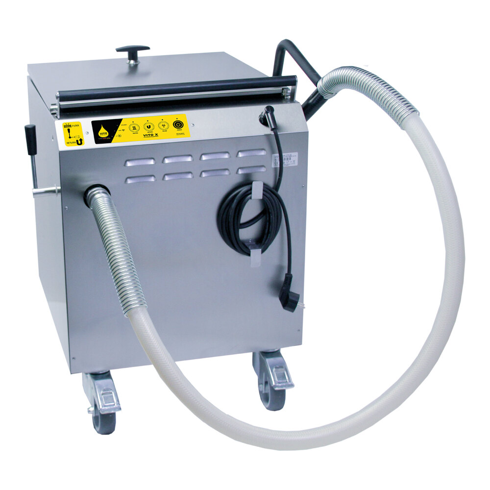 Vito Fryfilter VITO XS 73 lb. Mobile Fryer Oil Filter System - 100-120V ...