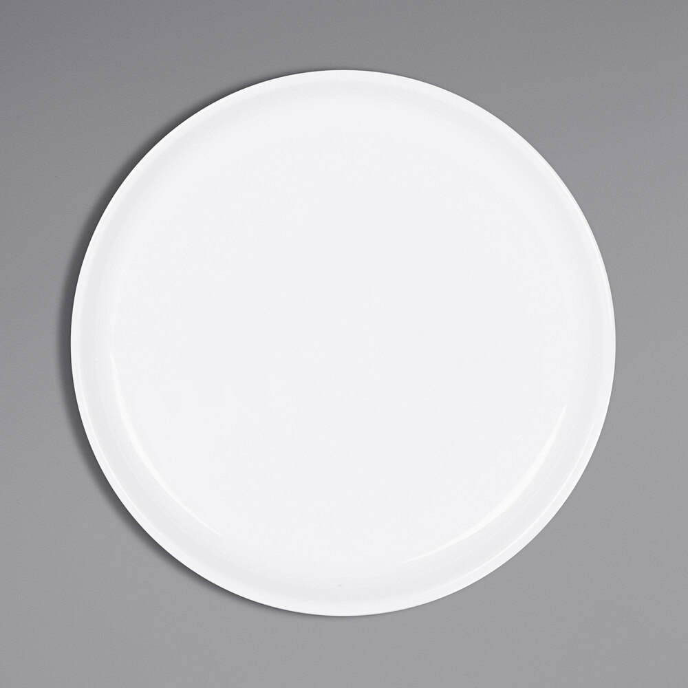 Elite Global Solutions B190080-W Monet 8" White Raised Rim Melamine ...