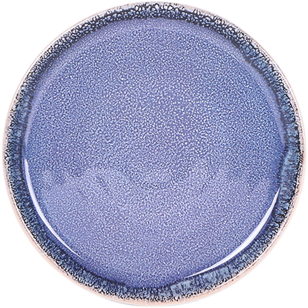 Elite Global Solutions B190080-IB Monet 8" Indigo Reactive Glaze Raised ...