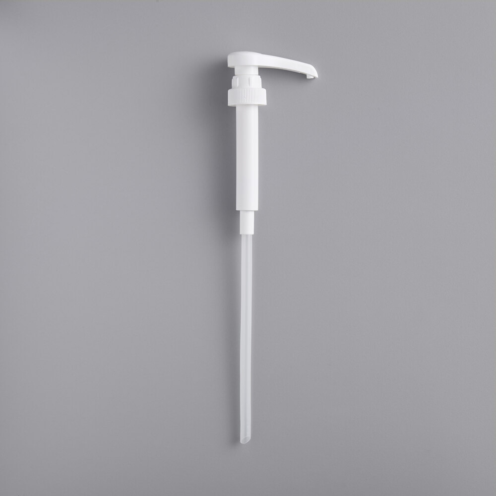 Choice 0.25 oz. Syrup Pump for Most 700 mL, 750 mL, and 1 Liter Bottles