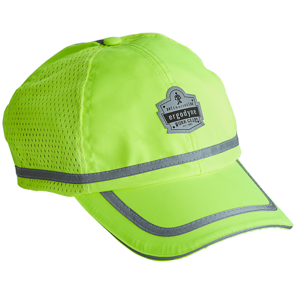 Ergodyne 23239 GloWear 8930 Lime Hi-Vis Baseball Cap
