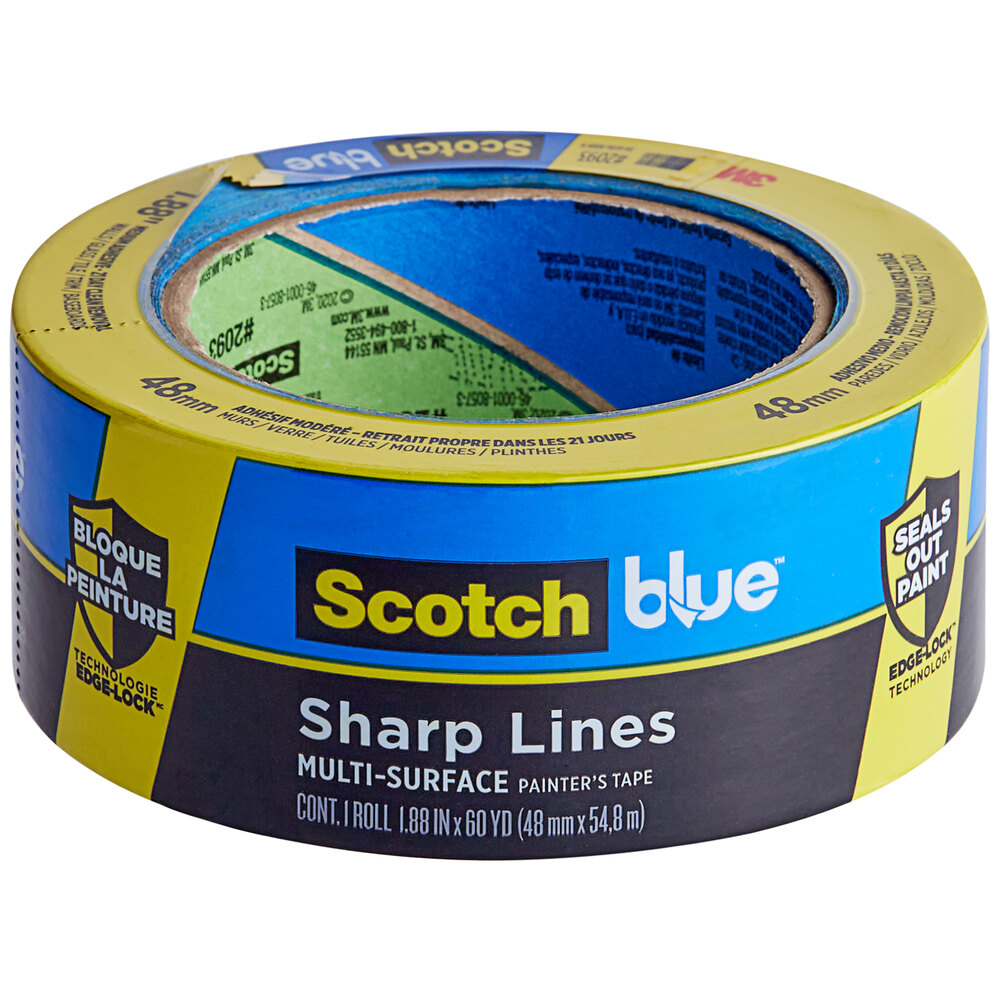 3M Scotch™ 1.88" x 60 Yards Blue Sharp Lines Painter's Tape 2093-48NC