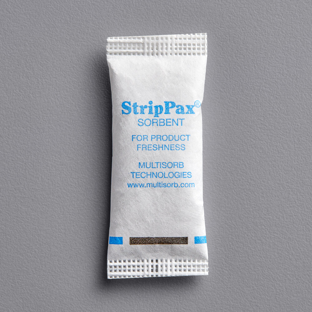 Multisorb StripPax 3 Gram Desiccant Silica Packet 02-30021CG110 - 2,400 ...