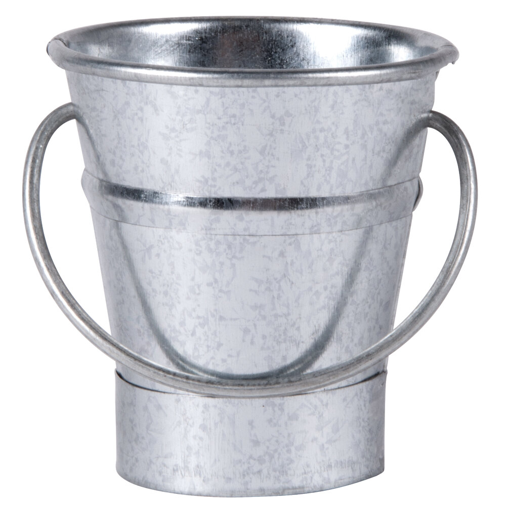 American Metalcraft GP2 Mini Galvanized Pail - 2 1/2"