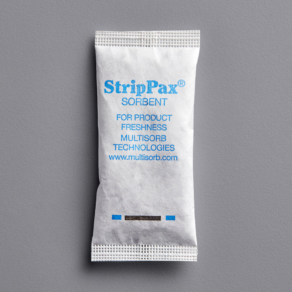 Multisorb StripPax 10 Gram Desiccant Indicating Silica Packet 02 ...