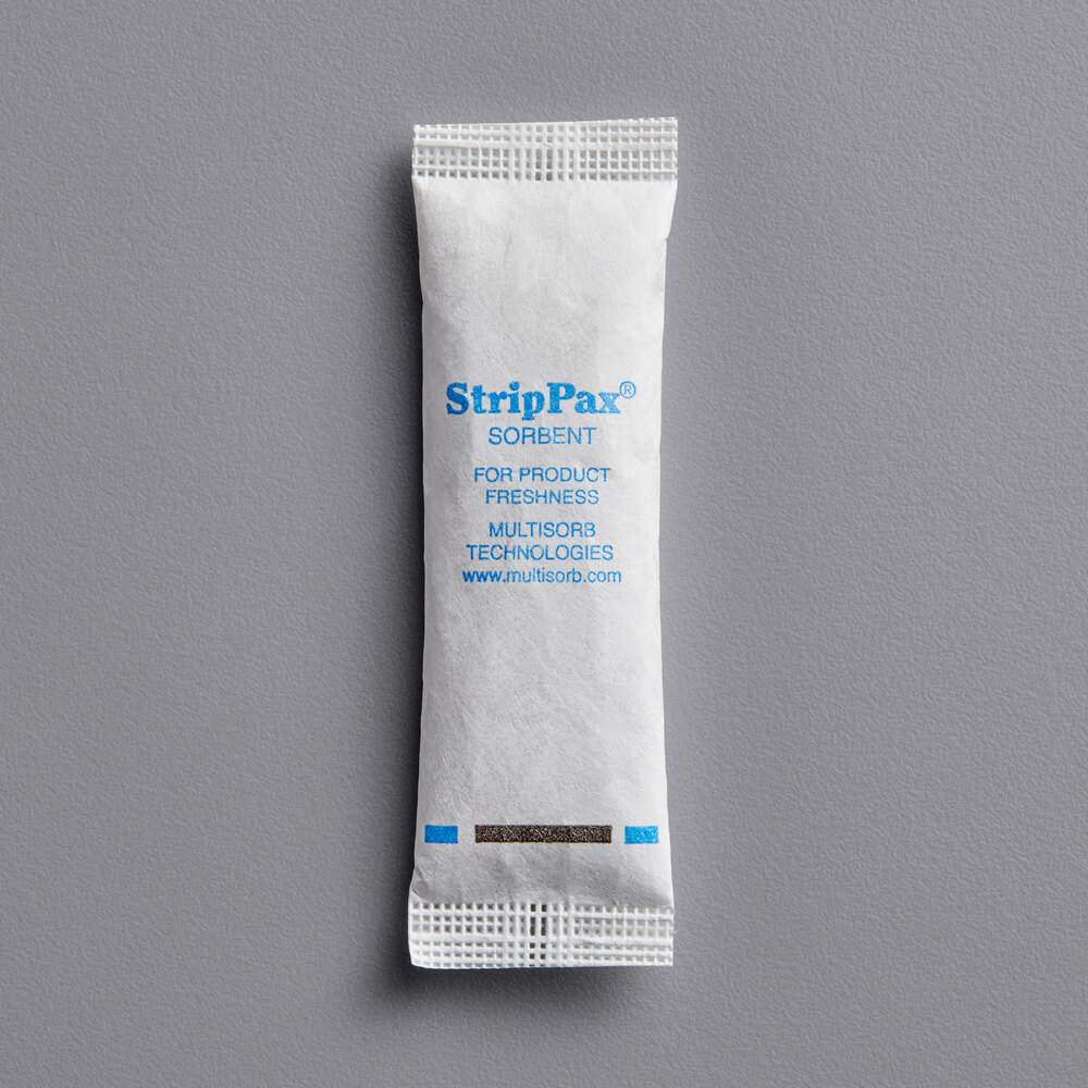 Multisorb StripPax 5 Gram Desiccant Silica Packet 02-30021CG113 - 1,800 ...