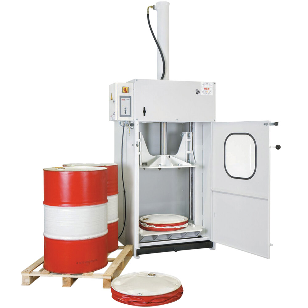 HSM 6820 FP3000 Barrel Crusher / Baler Press