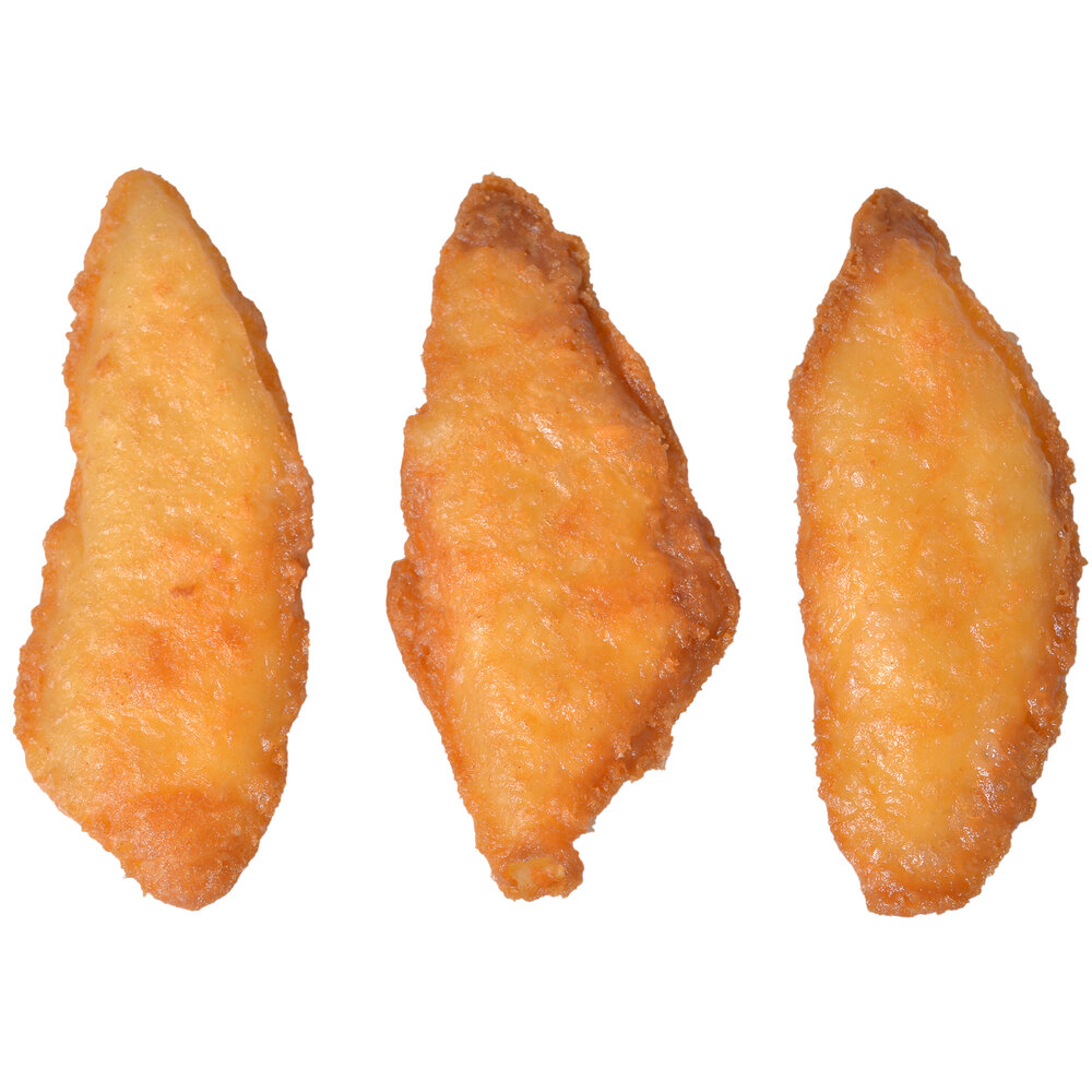 Mrs. Friday's 3-4 oz. Tavern Battered Cod Fillet Portions 2.5 lb. - 4/Case