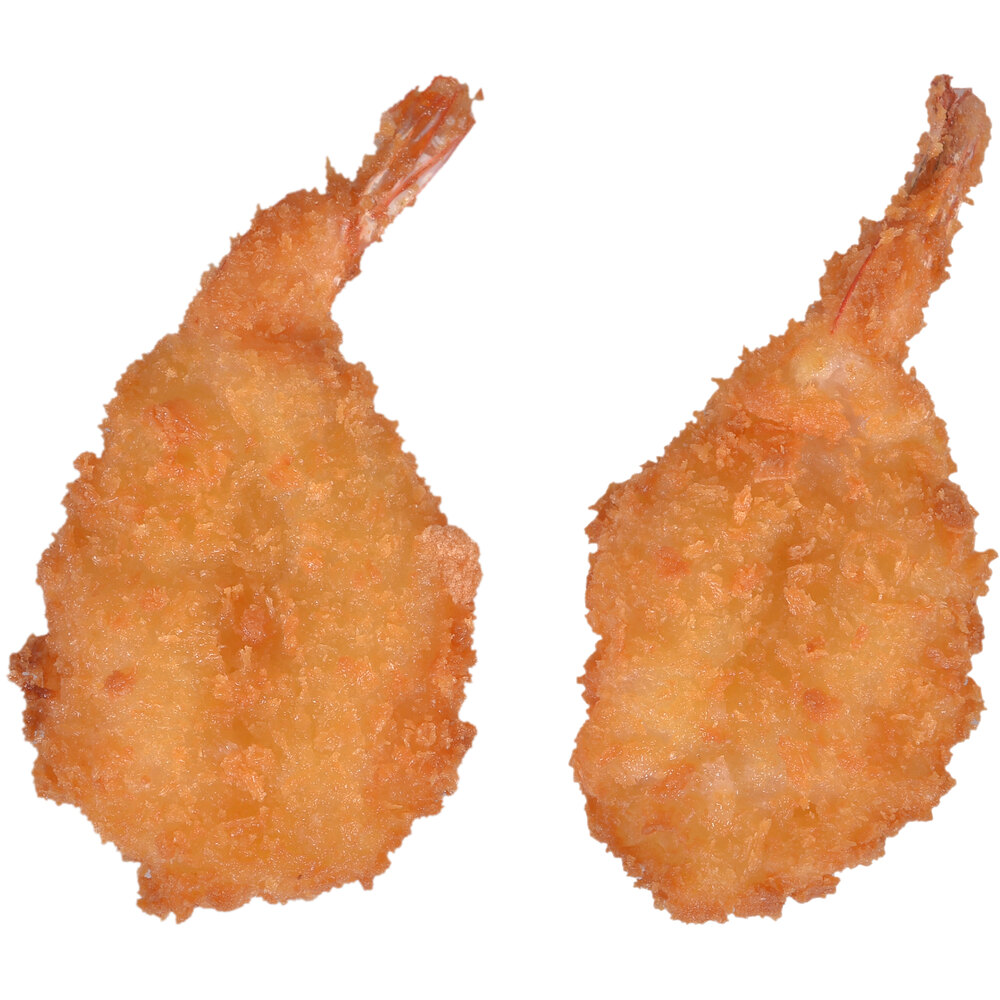 Mrs. Friday's U/10 Size Gold Pack Breaded Fantail Shrimp 2.5 lb. - 6/Case