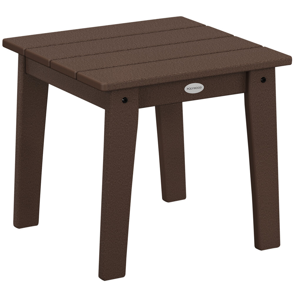 POLYWOOD Lakeside 18 1/4" Mahogany End Table