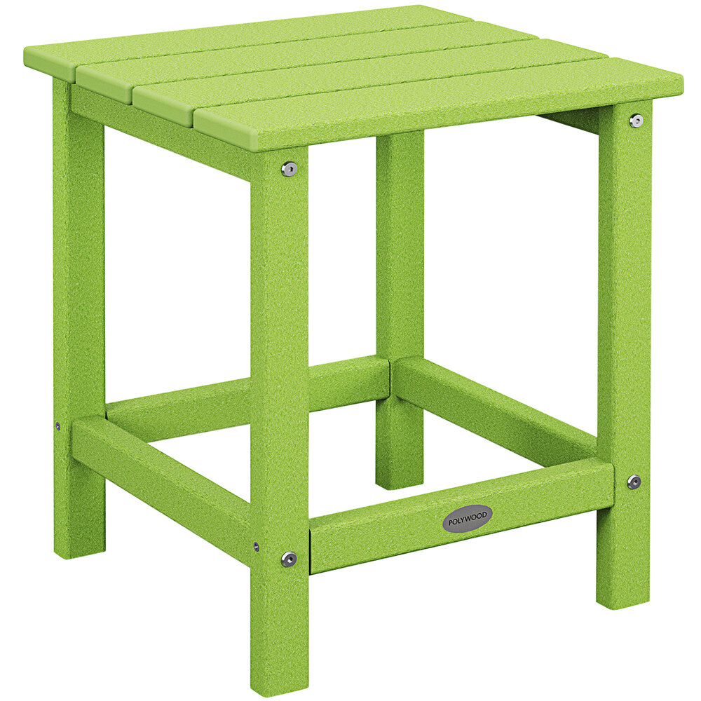 POLYWOOD Long Island 18" Lime Side Table