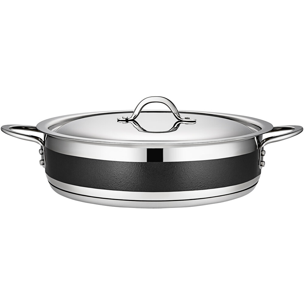 Bon Chef Country French X 6 Qt. Black Stainless Steel Brazier Pot ...