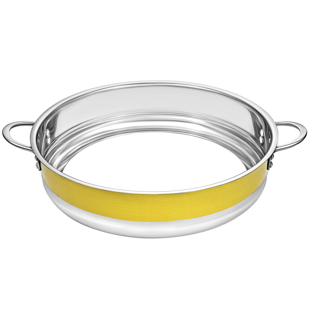 Bon Chef Country French X 14 3/4" Yellow Stainless Steel Bottomless Pot ...