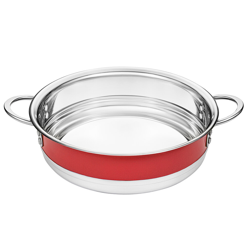 Bon Chef Country French X 11 3/16" Red Stainless Steel Bottomless Pot ...