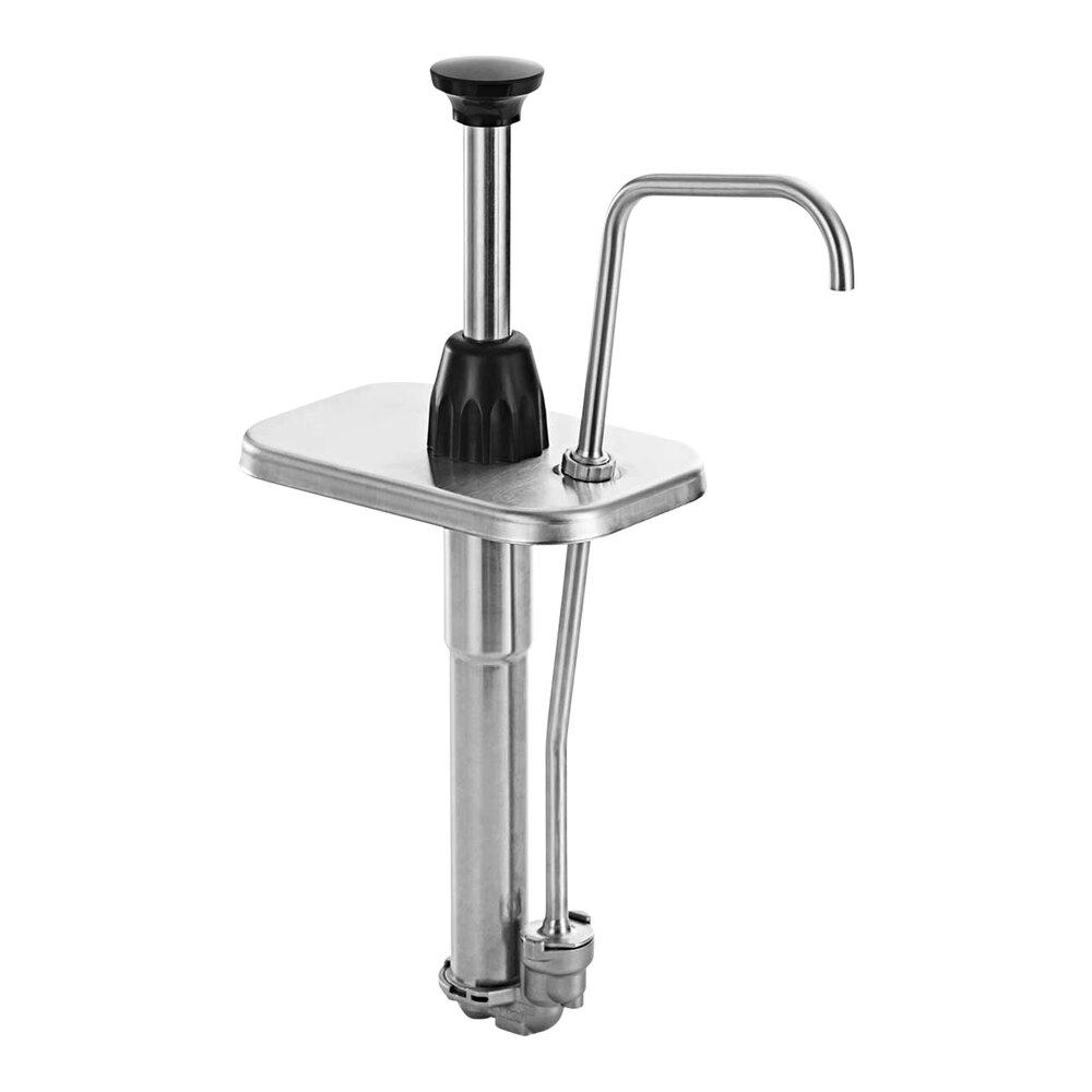 Server 87660 Stainless Steel 2 oz. Pump with Lid for Standard 3.5 Qt ...