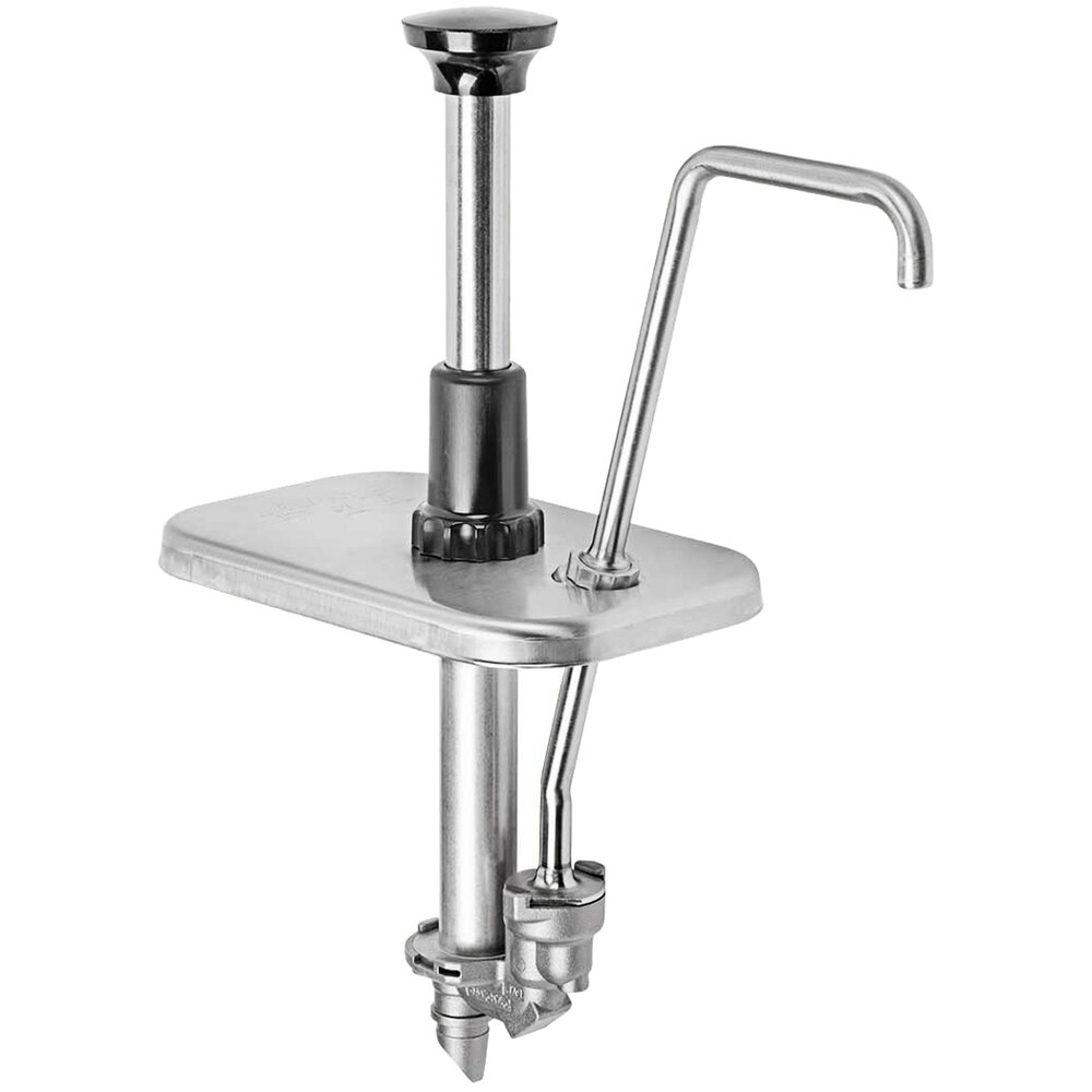 Server 1 oz. Stainless Steel Pump with Lid for 48 oz. Pouches