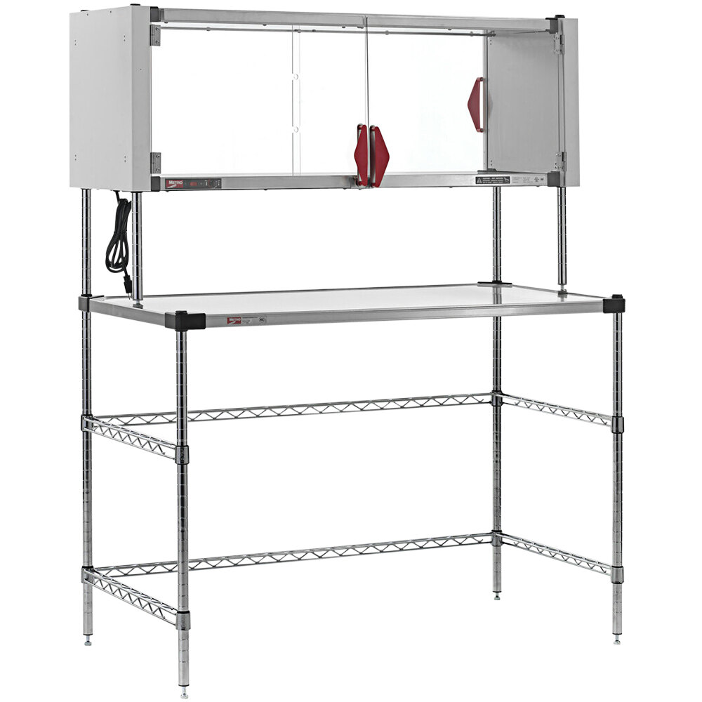 Metro Super Erecta EZHSE48W-KIT 24" x 48" Workstation with Stainless ...