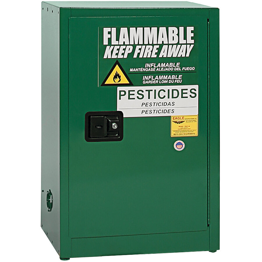 Eagle Manufacturing PEST25X Green Space Saver Pesticide Safety Cabinet ...