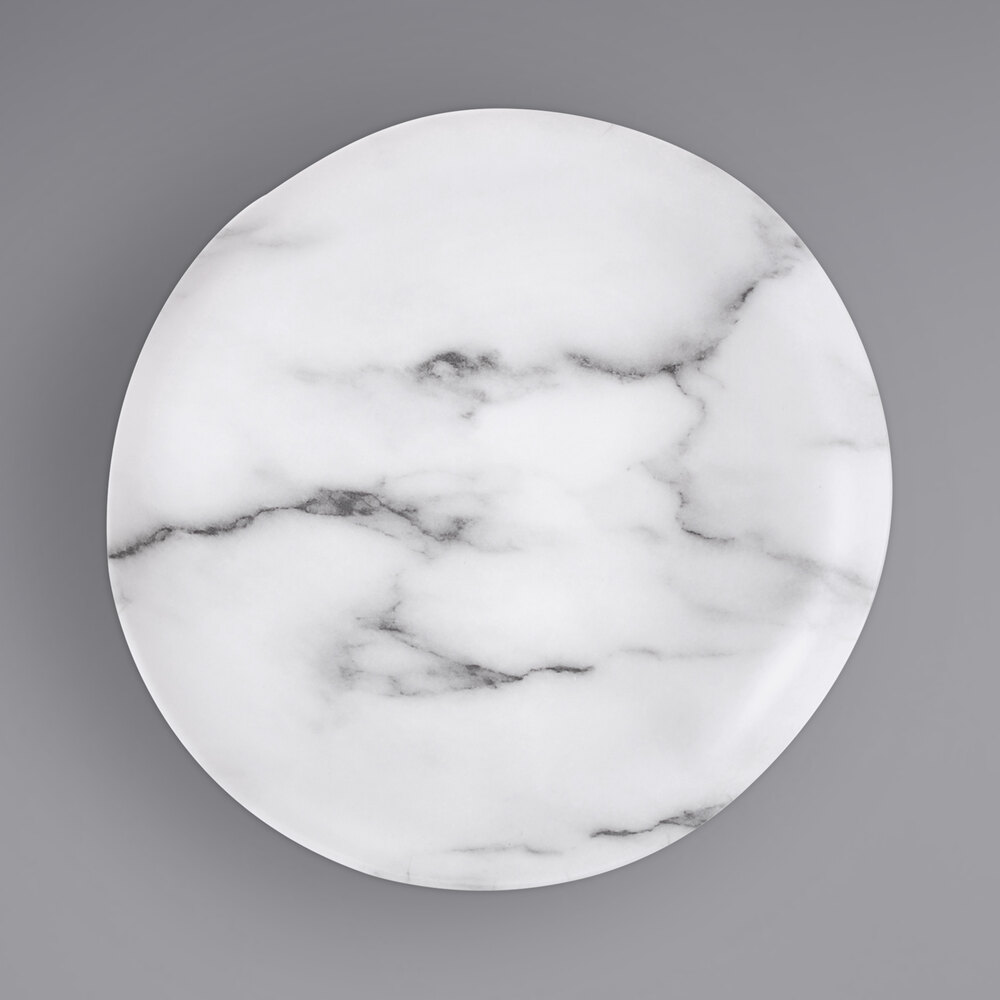 Bon Chef Matte Marble 9" Melamine Dinner Plate