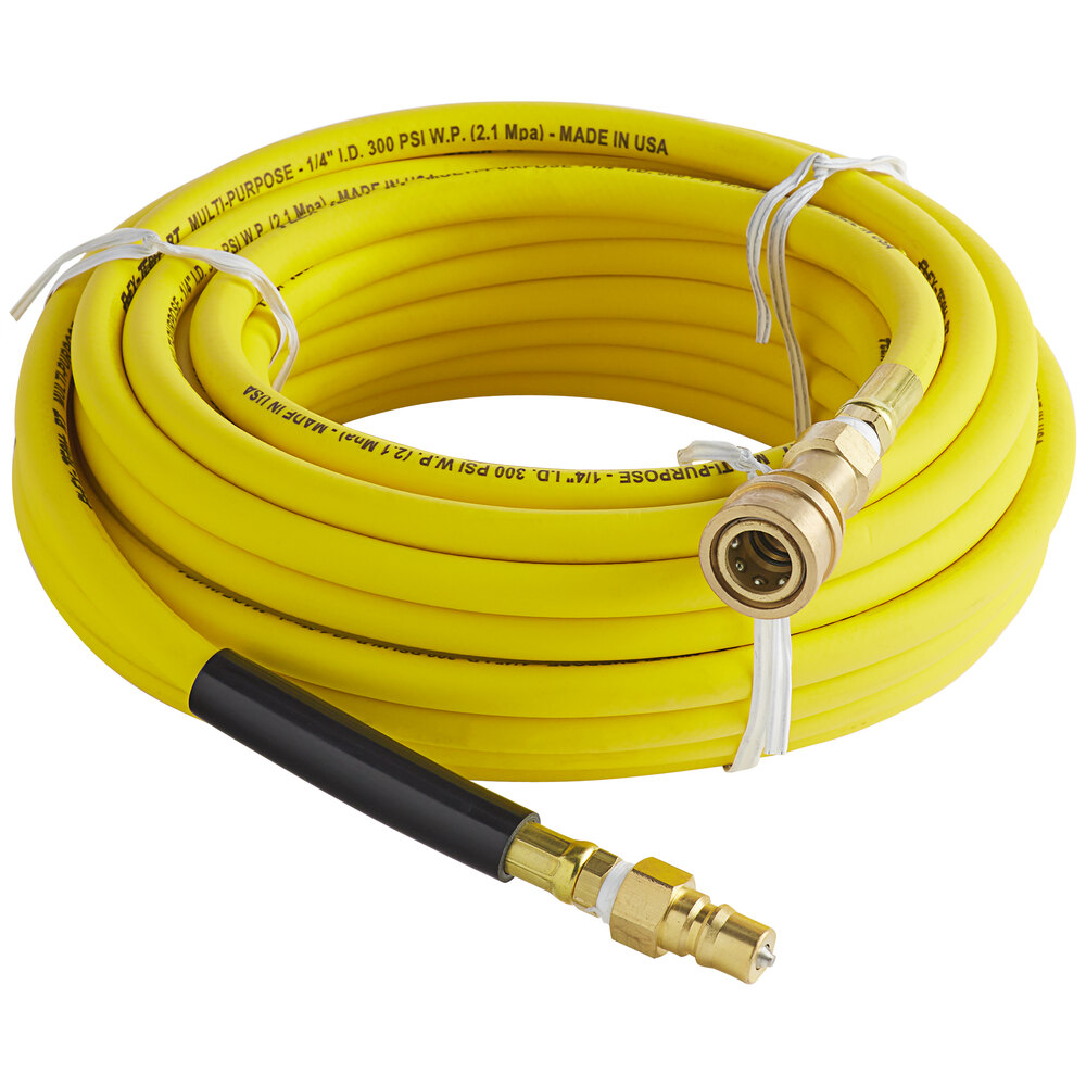 Namco P259B 50' Yellow Solution Hose for Carpet Extractors
