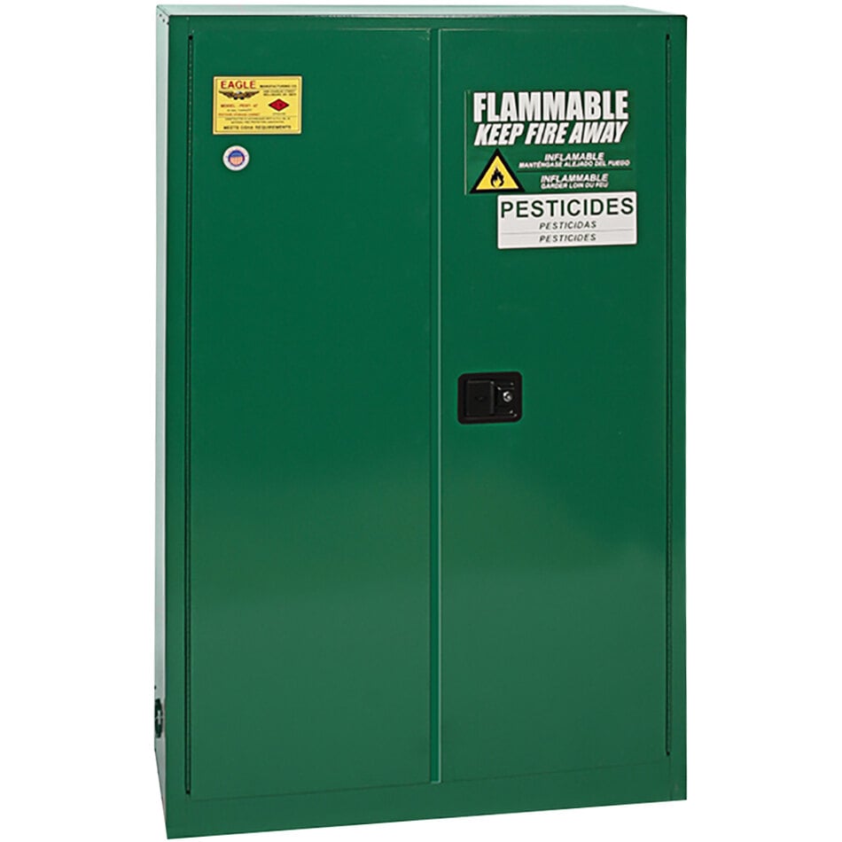 Eagle Manufacturing PEST4510X Green Pesticide Safety Cabinet with 2 ...