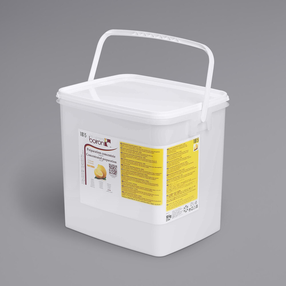 Les Vergers Boiron Lemon 100% Fruit Puree 22 lb. Bucket