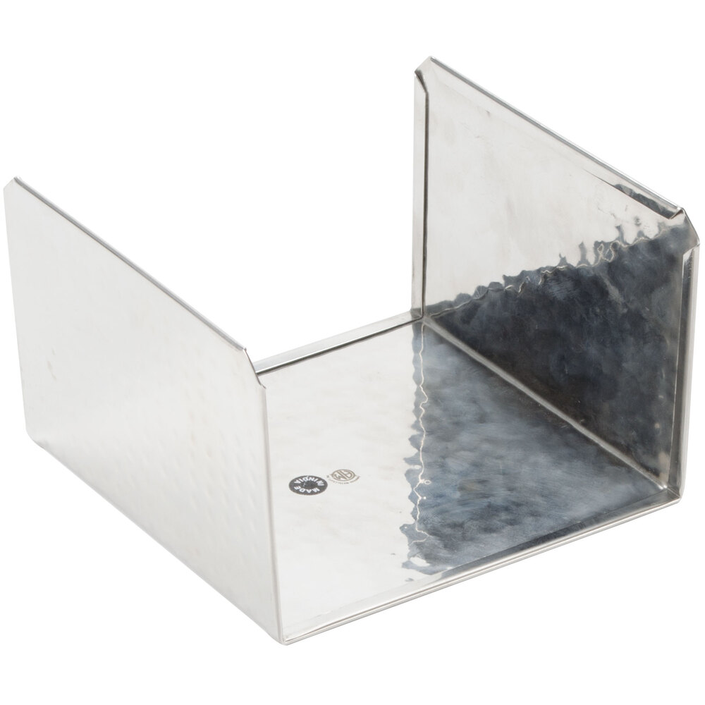 American Metalcraft RSH1 Hammered Stainless Steel Riser Set