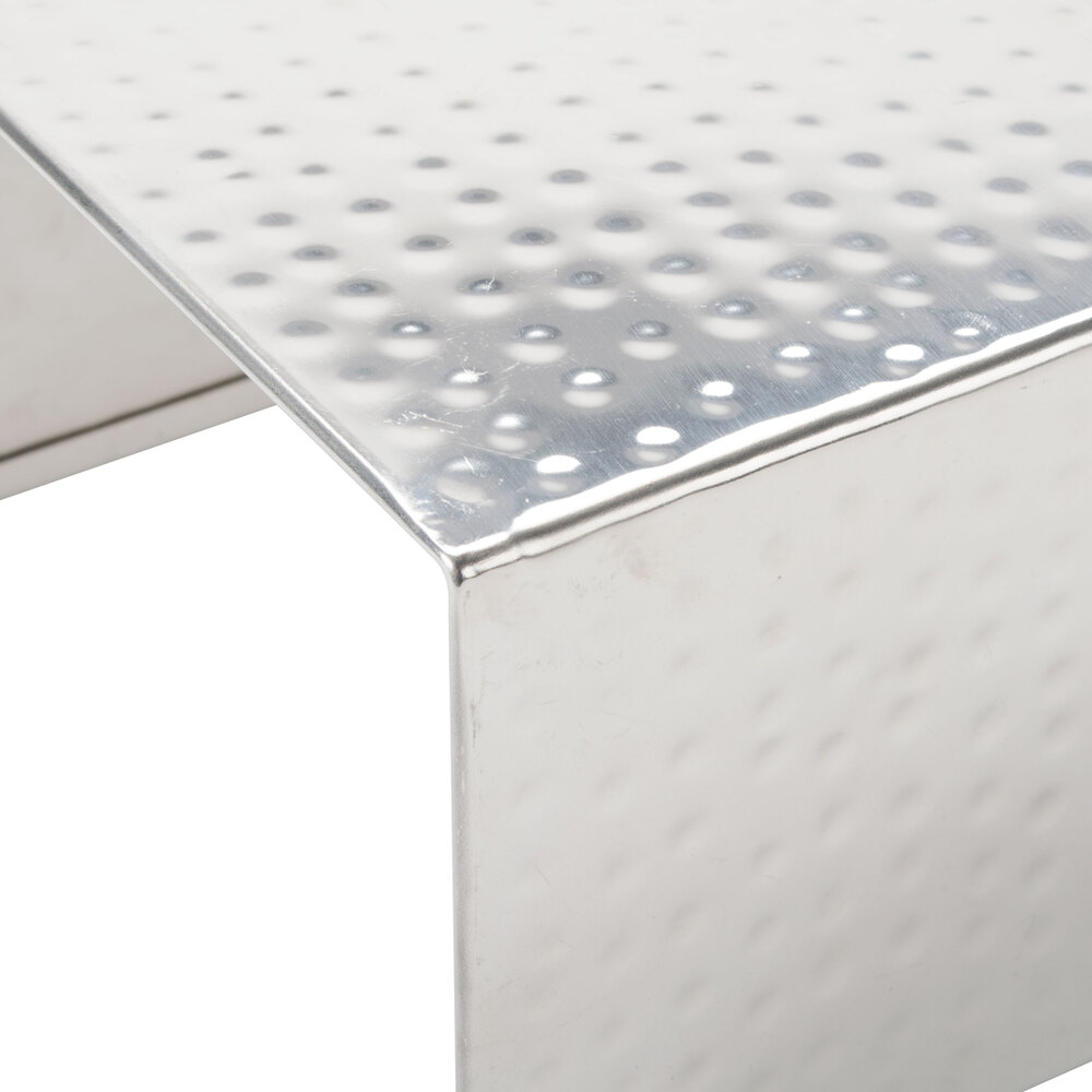 American Metalcraft RSH1 Hammered Stainless Steel Riser Set