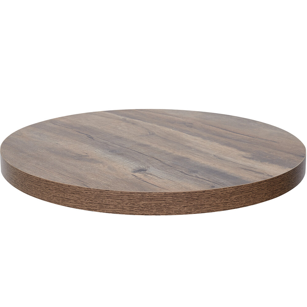 BFM Seating Relic 30" Knotty Pine Round 2" Thick Table Top