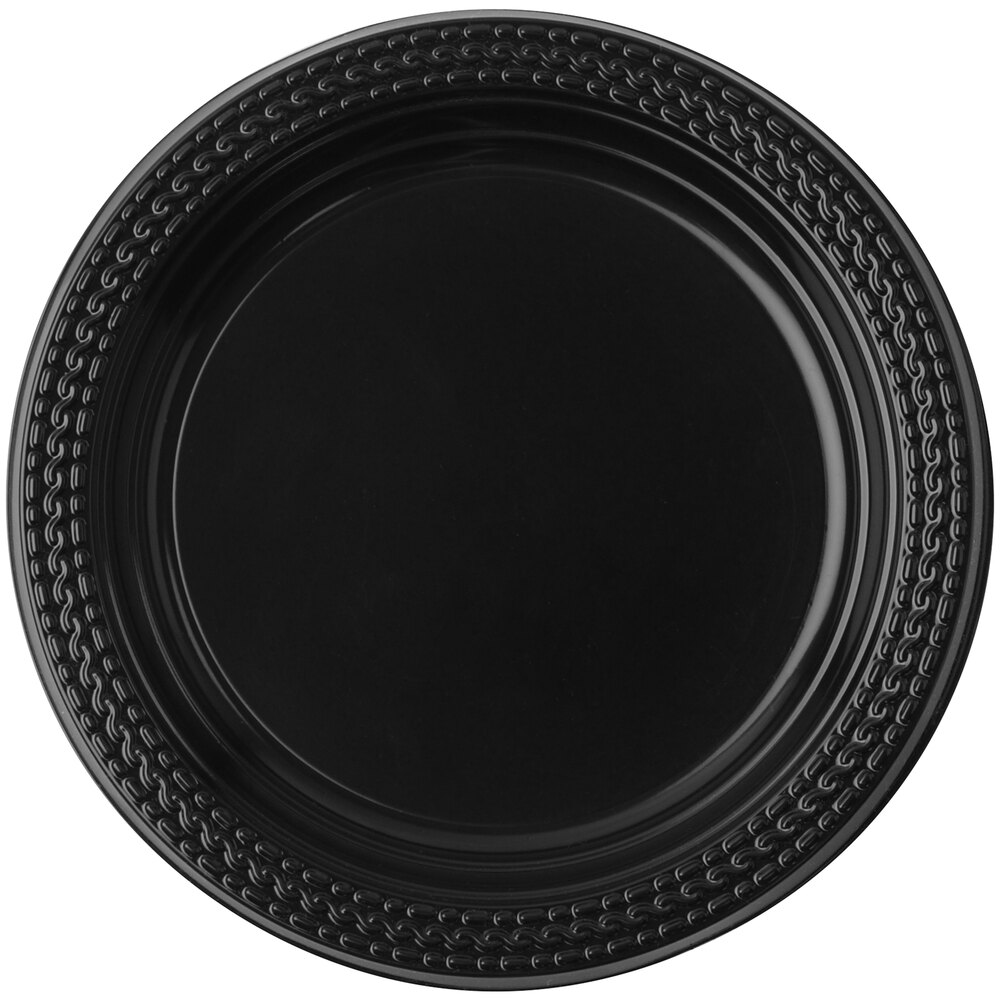 Fineline ReForm 7" Black Polypropylene Plate - 800/Case