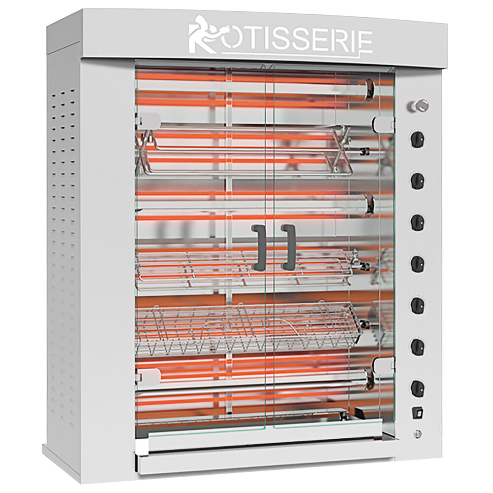 Rotisol-France FlamBoyant FB1160-6E-SS Stainless Steel Electric ...