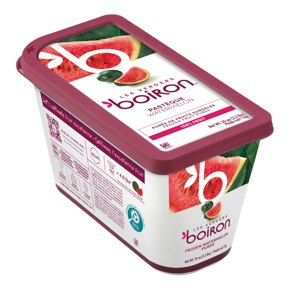Les Vergers Boiron Watermelon 100% Fruit Puree 2.2 lb.