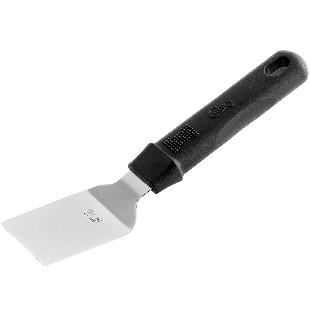Choice 2 1/2" x 2 1/4" Mini Turner with Black Polypropylene Handle
