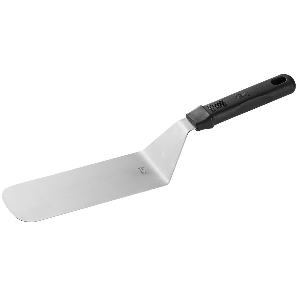 Choice 8" x 3" Turner with Black Polypropylene Handle