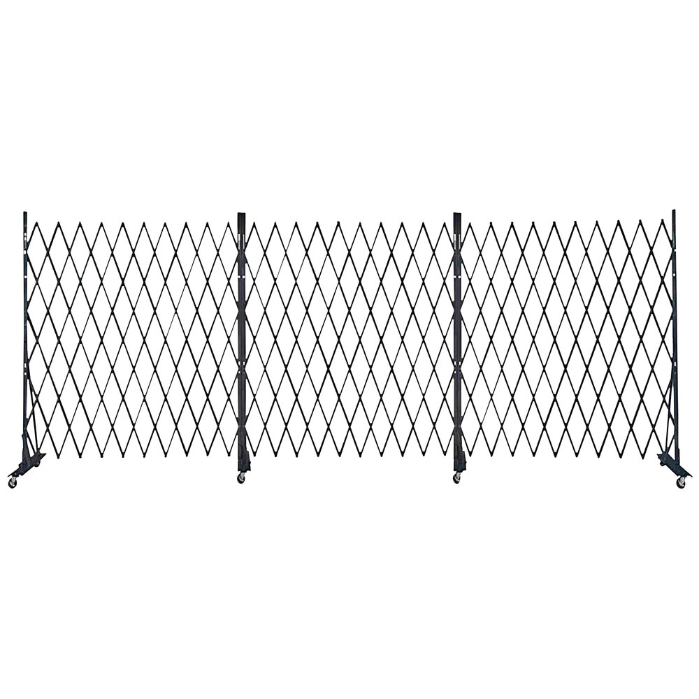 Versare 2041103 Lock-N-Block 18' Black Collapsible Security Gate