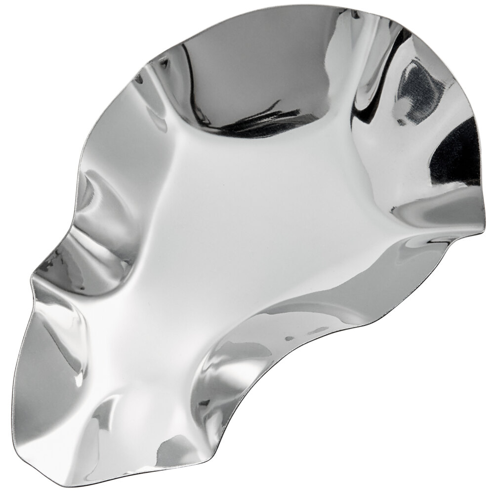 Outset® 76471 5 1/4" x 3" Stainless Steel Reusable Oyster Grill Shell ...