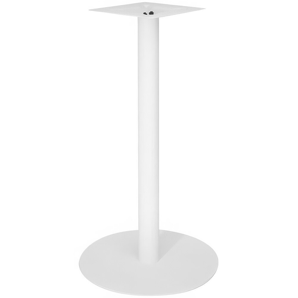 BFM Seating Uptown White Steel Bar Height 20" Round Table Base